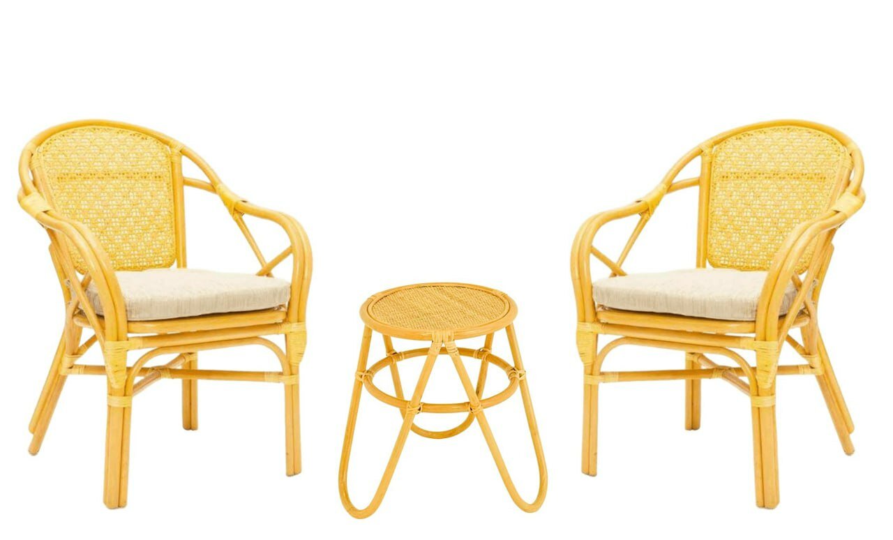 Комплект садовой мебели Петани Kiwi из натурального ротанга, цвет мед