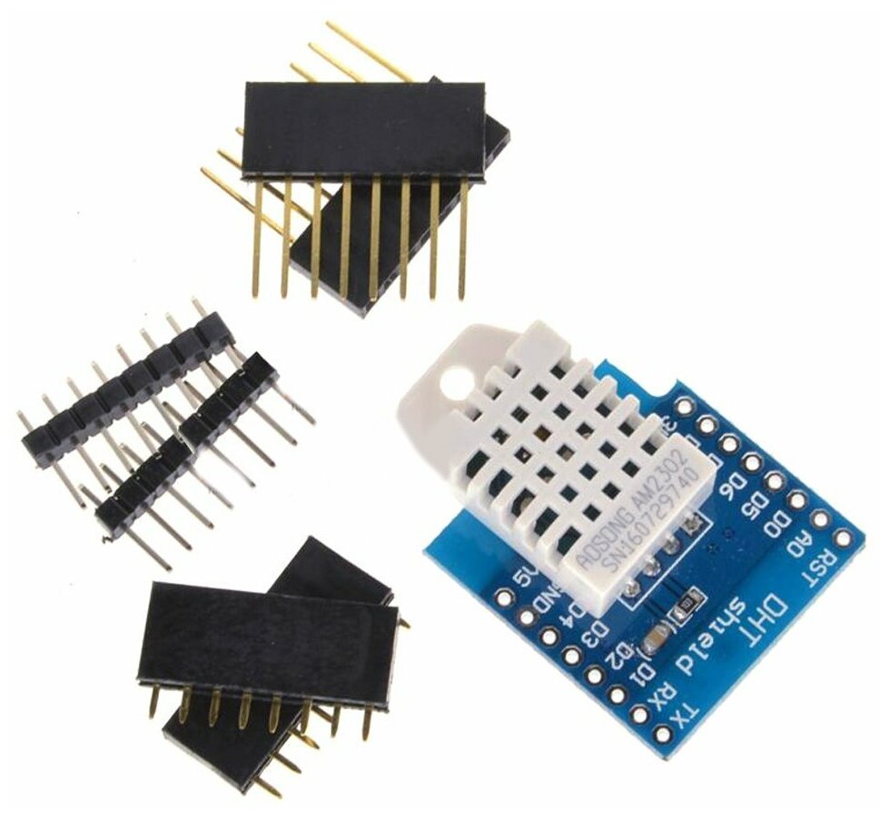 Датчик влажности DHT-22 на плате (WeMos)