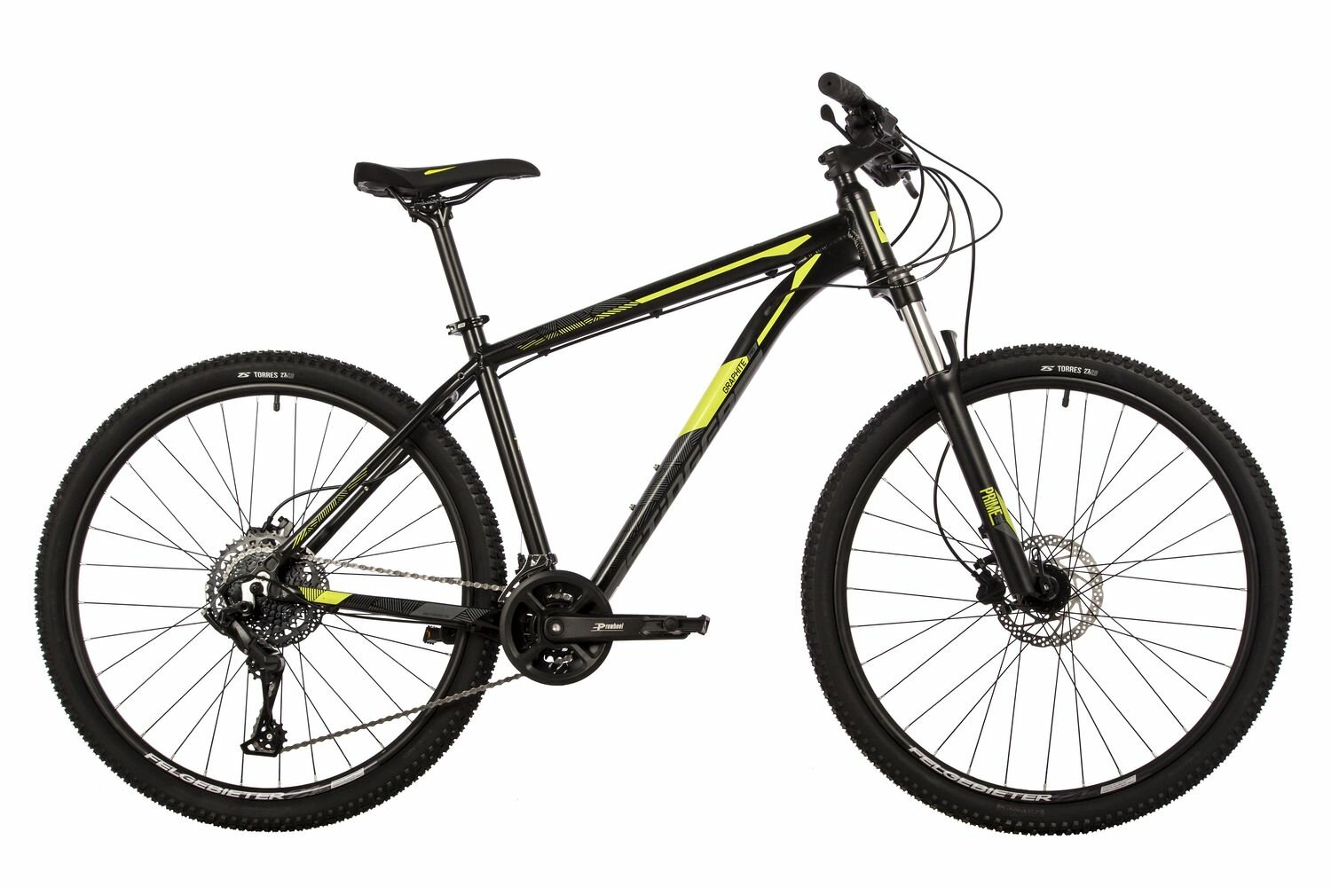 Горный велосипед Stinger Graphite Pro 27.5 (2023), алюминиевая рама, размер 16", черный