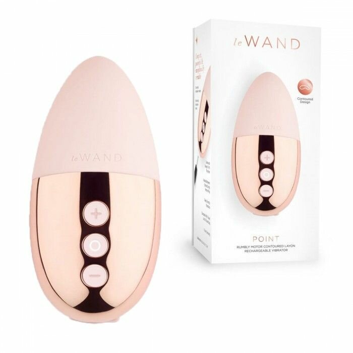 Утяжеленный премиум-вибратор Le Wand Point розовое золото