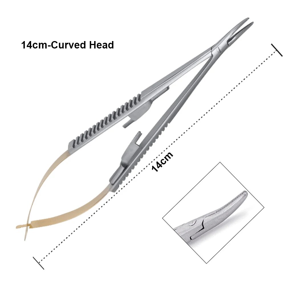 Стоматологические иглодержатели Castroviejo DCLOUD 14 см/16 см 14cm-Curved Head