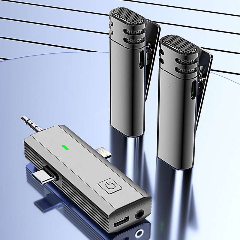 Беспроводной петличный микрофон, новая модель J3, трехинтерфейсный, умный, с шумоподавлением