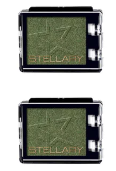Моно тени для век наборные Stellary E-Clipse, тон 20 Сказочный Изумруд, 1 г, 2 шт