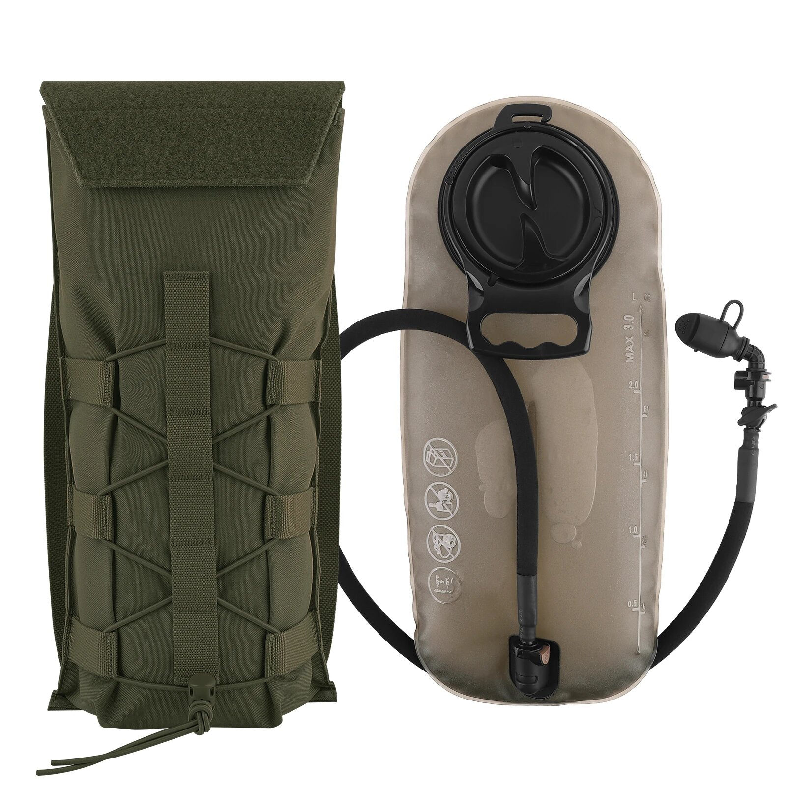 KRYDEX Тактический пакет для гидратации 100 унций RG Pouch Water Bag