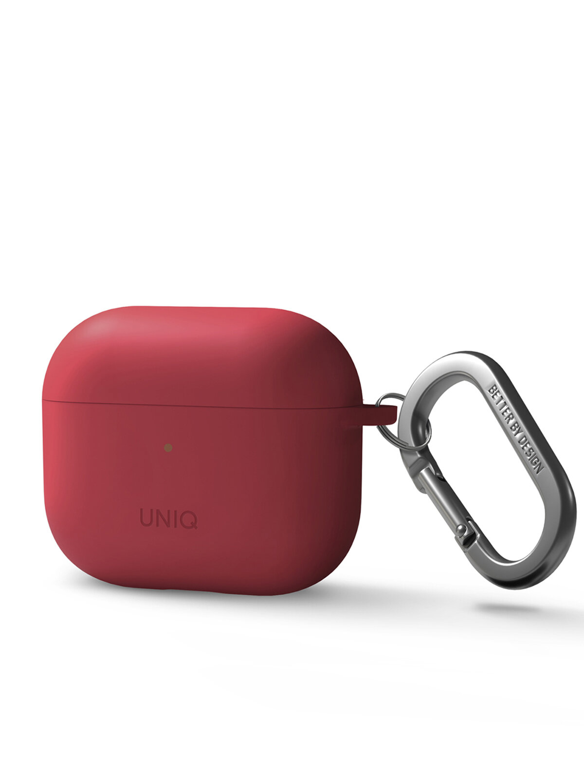 Uniq для Airpods 3 чехол NEXO Liquid silicone +carabin +Sports ear hooks Coral