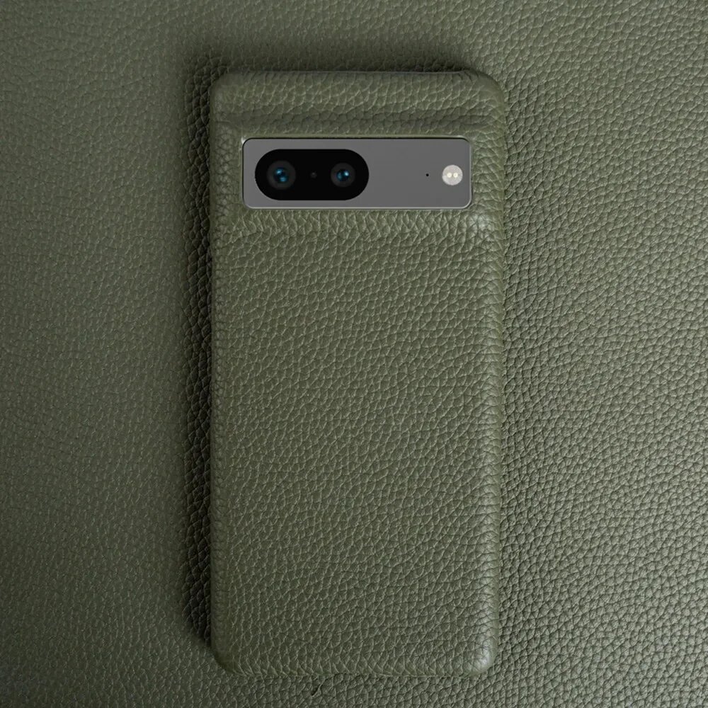Чехол Fundas Pixel 7A, роскошные чехлы из натуральной кожи для Google Pixel 7Pro 8A 6Pro, противоударный чехол для телефона, чехол сзади, чехол Carcasa Гугл Пиксель 7 Про, Темно-зеленый, Army Green 6322