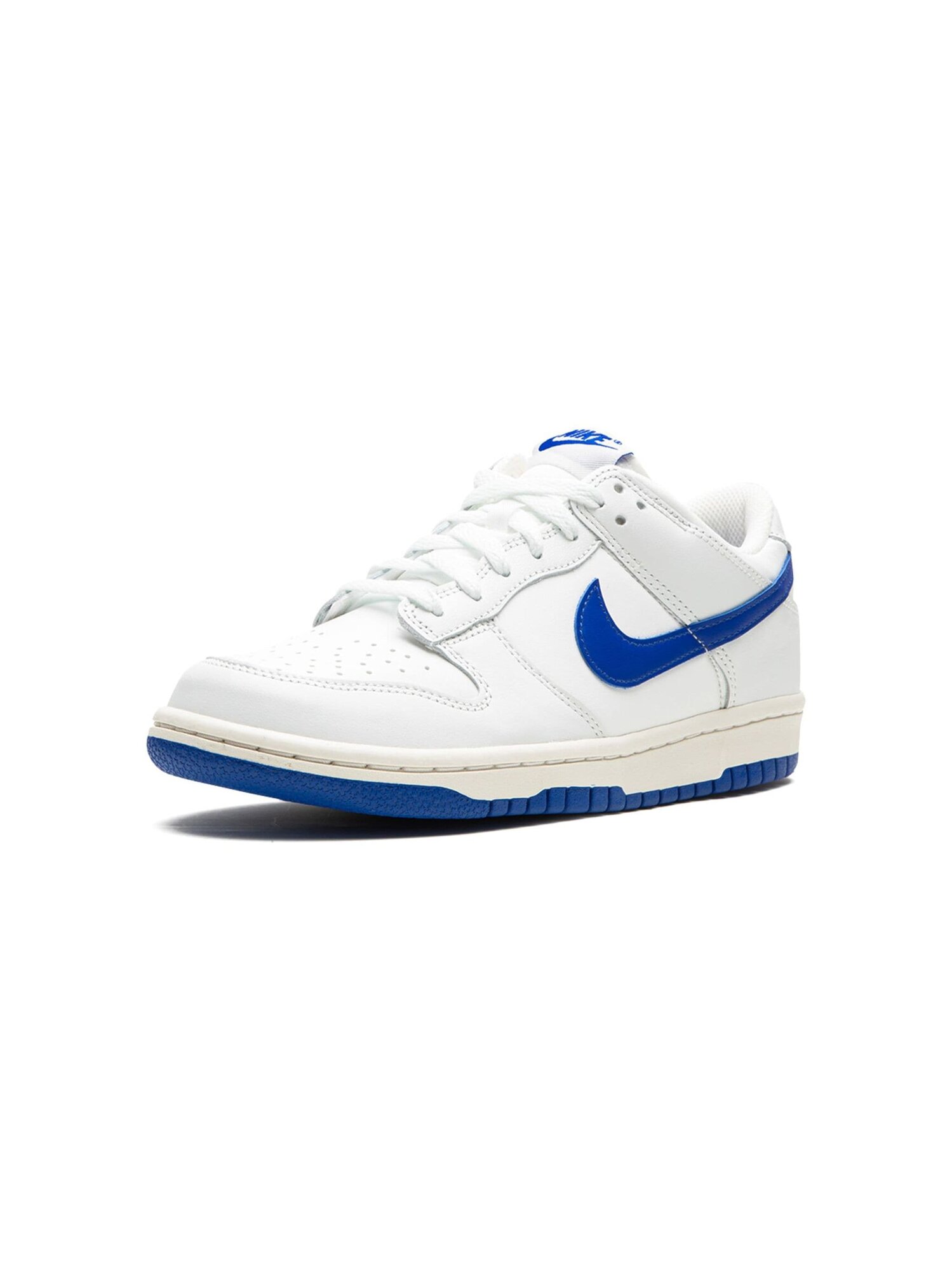 Кроссовки NIKE Dunk Low 'Summit White Hyper Royal', размер 40 EU, белый — фото 1