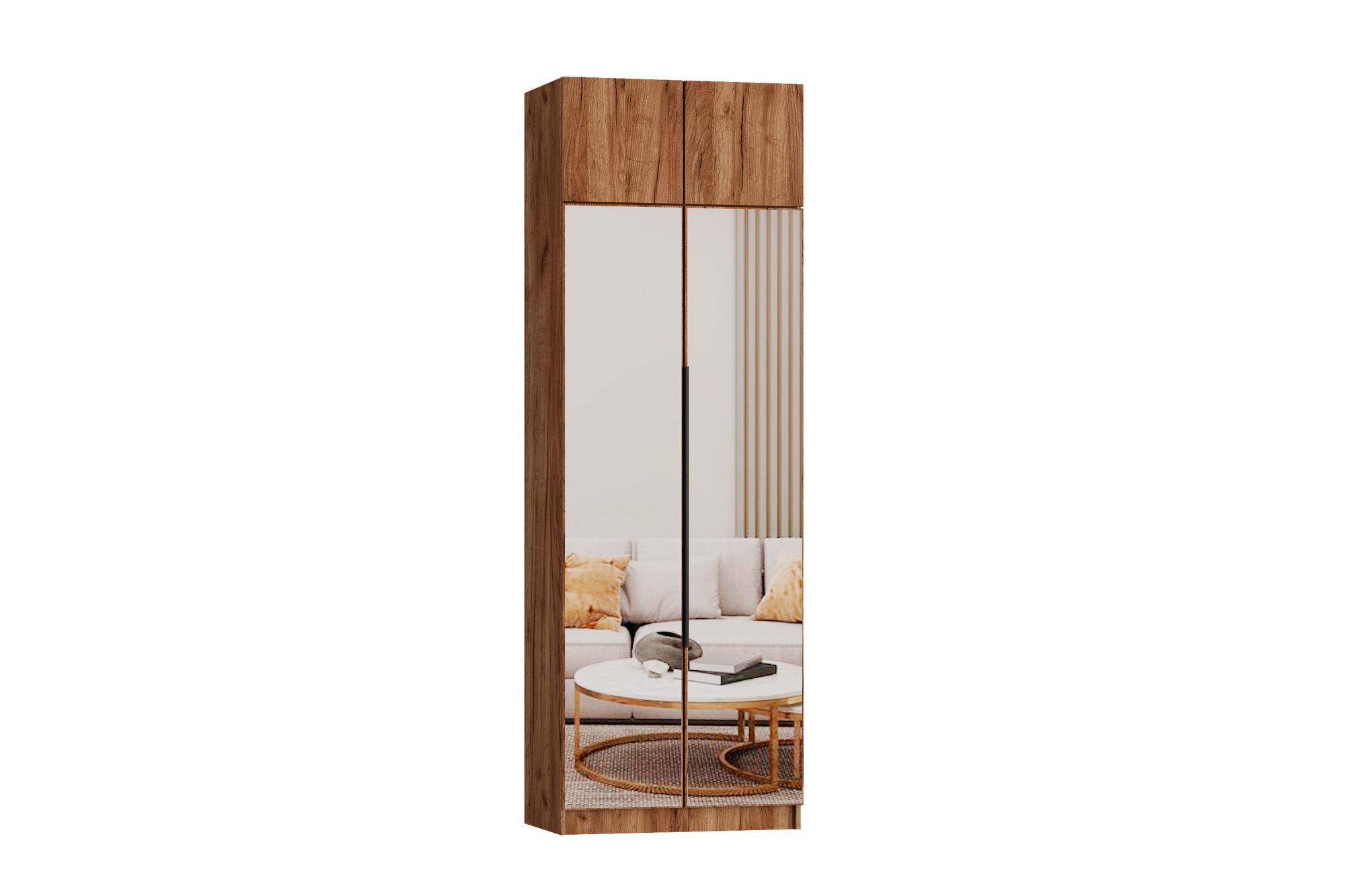 Шкаф Гюнтер 2 800-520-2300 наполнение платье цвет дуб крафт табачный