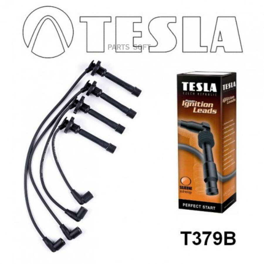 TESLA T379B Провода высоковольтные, комплект Geely MK/MR 1.5L 2005->