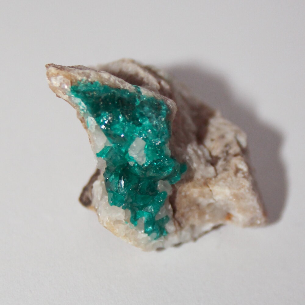 Диоптаз, коллекционный минерал "True Stones"