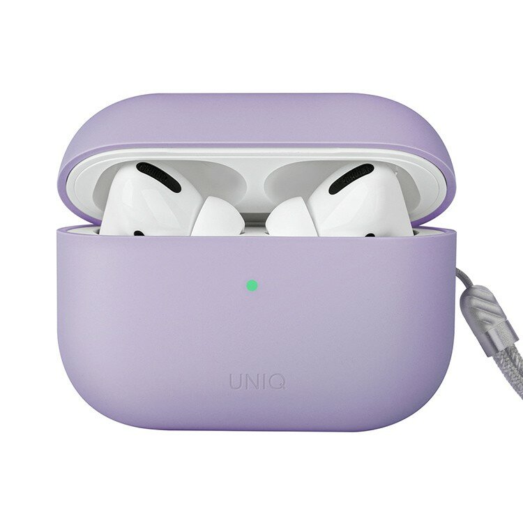 Чехол Uniq LINO силиконовый для AirPods Pro 2, Liquid silicone, фиолетовый