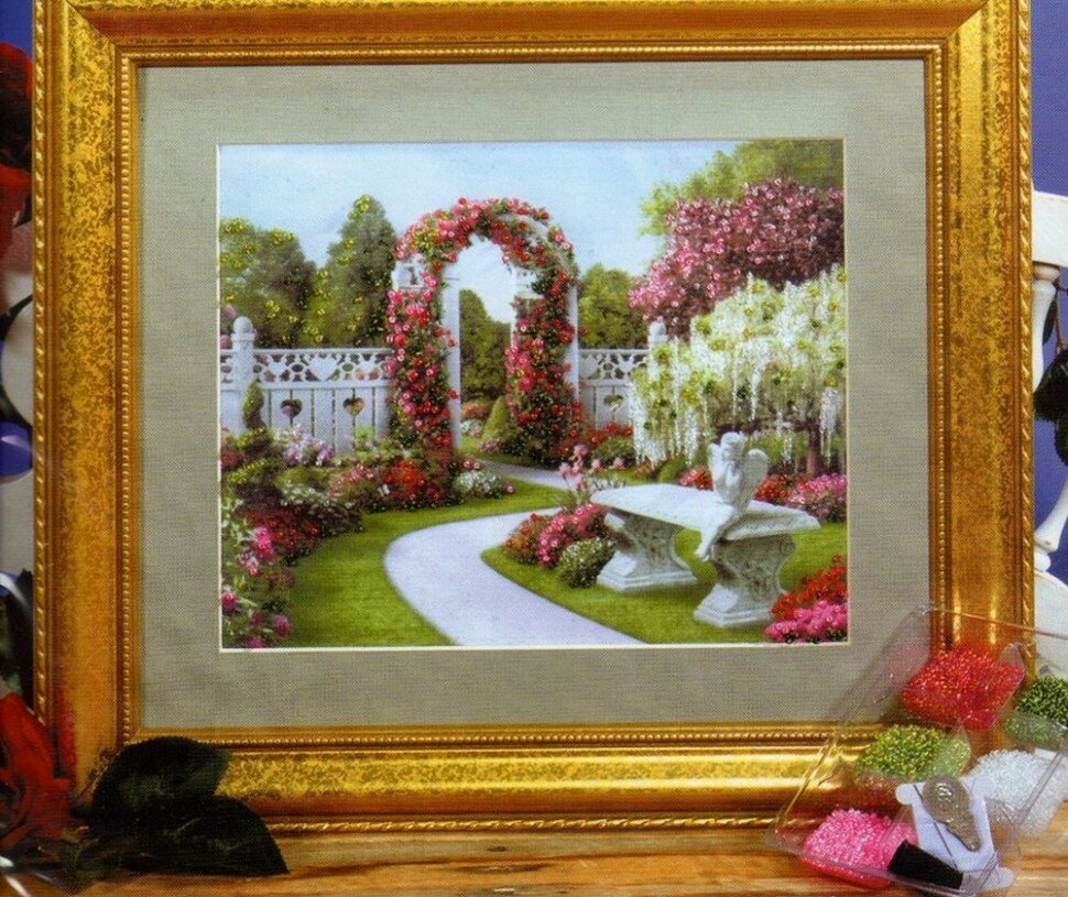 #2399 Garden of Peace (Сад мира) Design Works Набор для вышивания Вышивка бисером 25 x 20 см