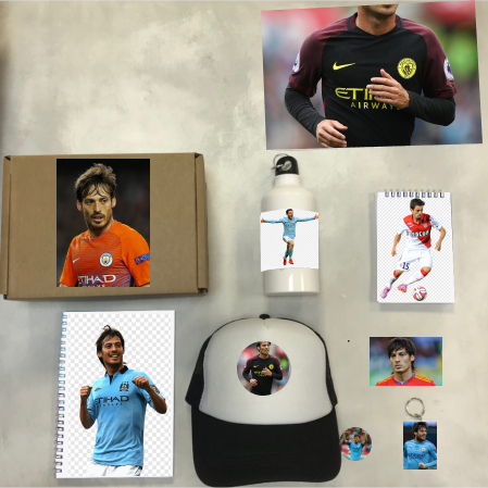 Бокс Давид Сильва, David Silva №2, товары с нашими рандомными картинками