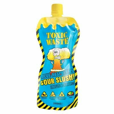 Токсик "Toxic" Waste Sour Slushy Blue Raspberry Голубая малина 250мл ...