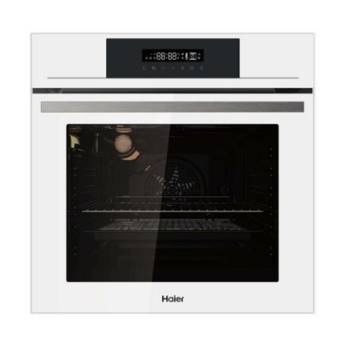 Электрический духовой шкаф Haier HOX-FP3AWB, сенсорный дисплей, 76л, белый
