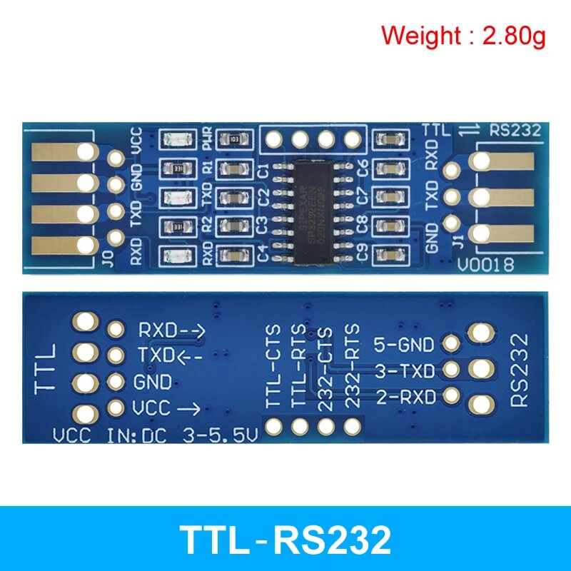 TZT RS232 SP3232 Модуль TTL-RS232 TTL TO RS232