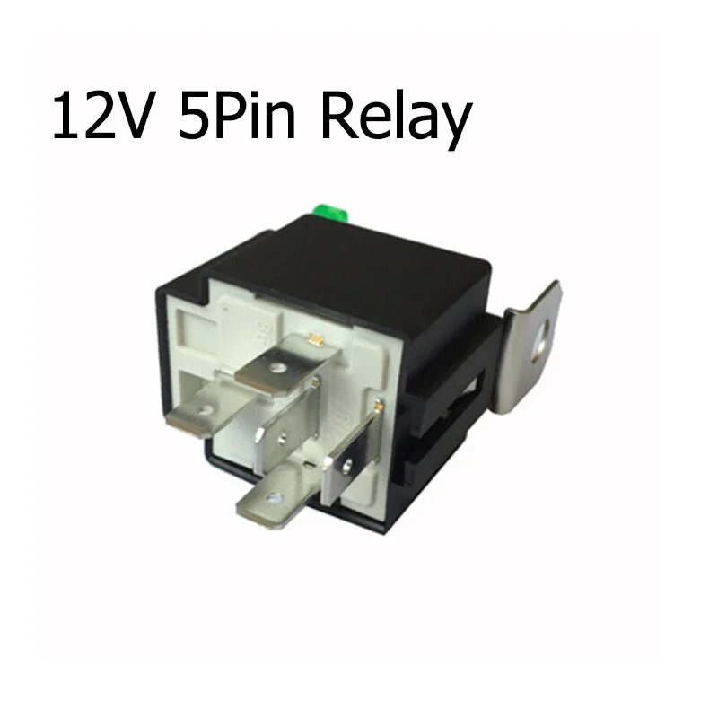 1 шт, 12 В постоянного тока, 4-контактное автомобильное реле с предохранителем 30 А, 12V 5Pin Relay