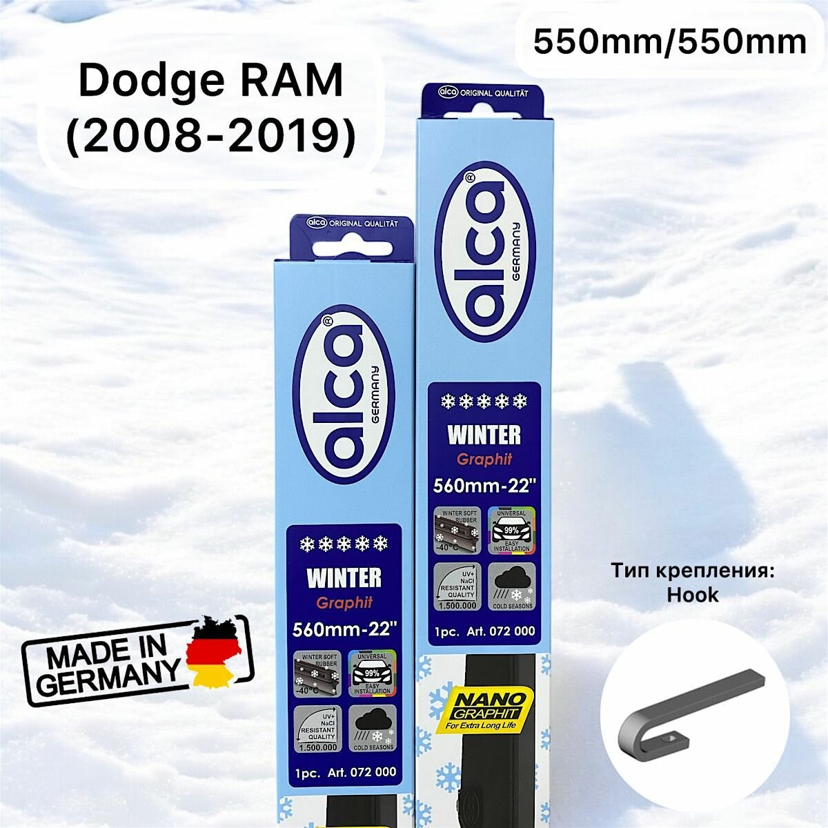 Зимние дворники Dodge RAM 4 (2008-2019) зимние щетки стеклоочистителя додж рам 4