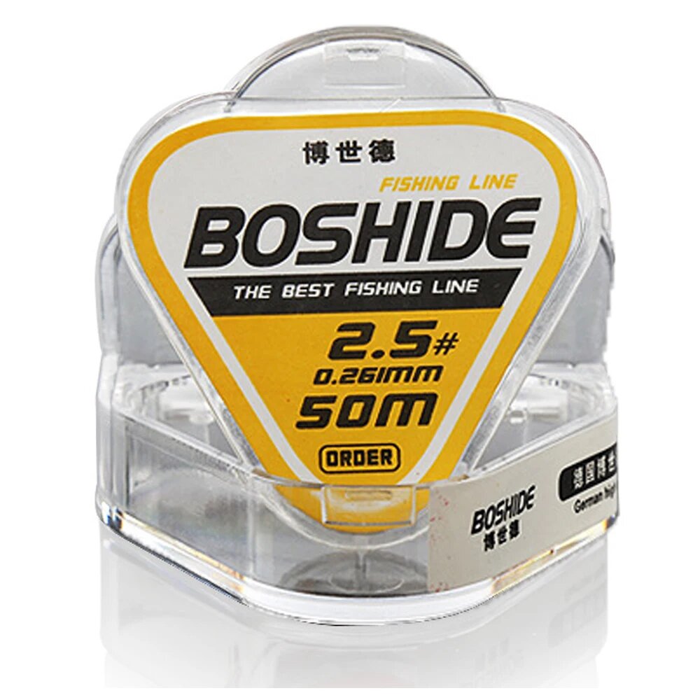 50-метровая леска для соревнований без памяти, сверхпрочная невидимая монофильная леска, основная леска, нейлоновая леска для мух