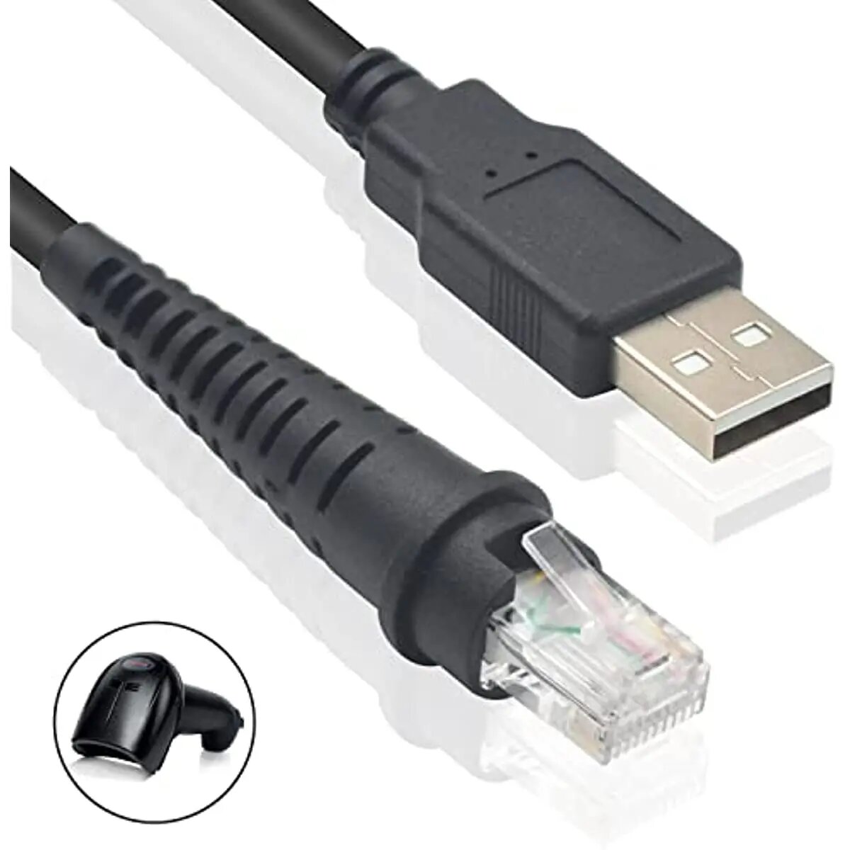 USB-кабель Nku для сканера штрих-кодов 2 м/1300 футов, совместимый с Honeywell 1900G-HD 1900G-SR 1902G-HD 1400G 1202G 1900G 1250G 1200G