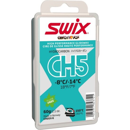 Парафин Swix CH5X Turquoise -8°… -14°С, 60 г