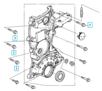 Болт с фланцем 8х40; Артикул Honda: 90107P4V000 (Оригинал)