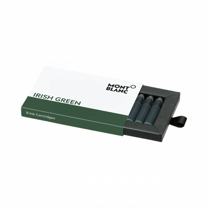 Картриджи Montblanc для перьевой ручки зеленые Irish Green 8 шт (128204)