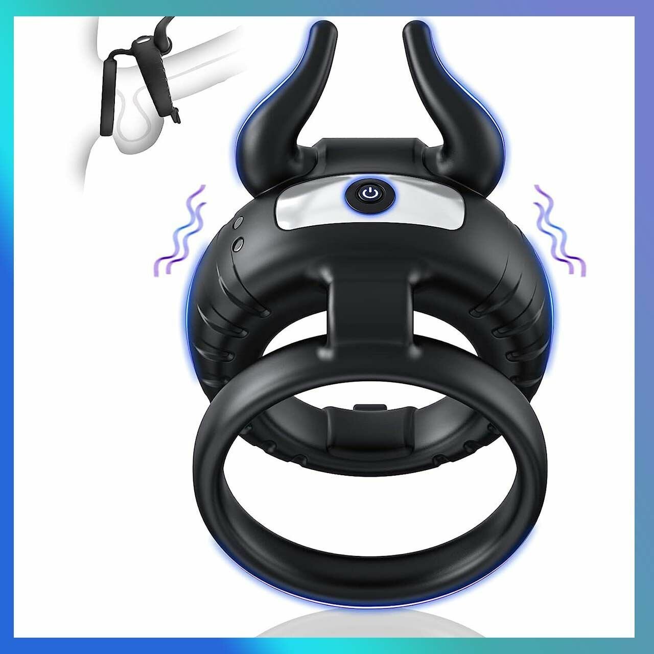 Эрекционное кольцо для мужчин с вибрацией, эрекционное кольцо на член с 10 режимами стимуляции члена