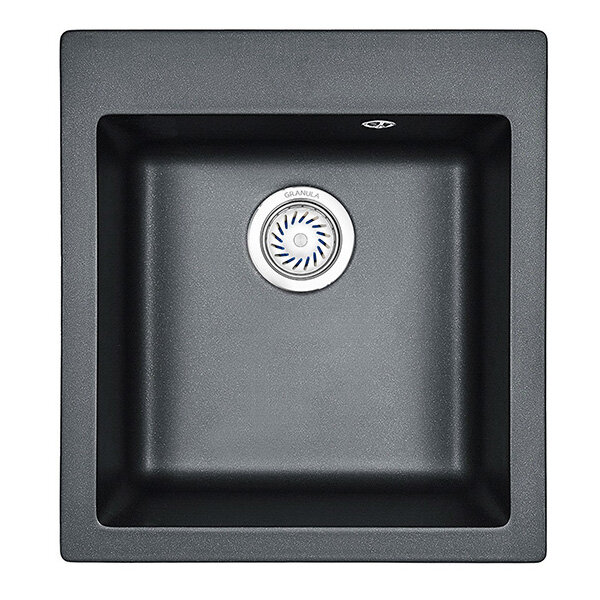 Кухонная мойка Granula GR-4201 41.5х49 шварц