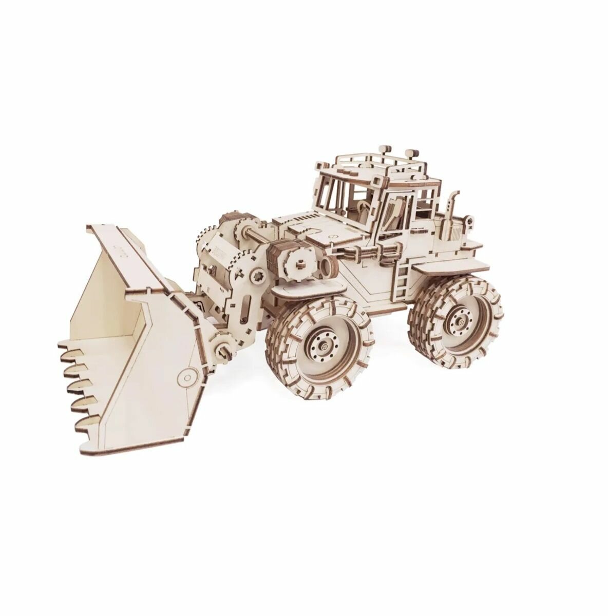 Деревянный конструктор Lemmo toys Трактор Бульдог 133 детали Б-1