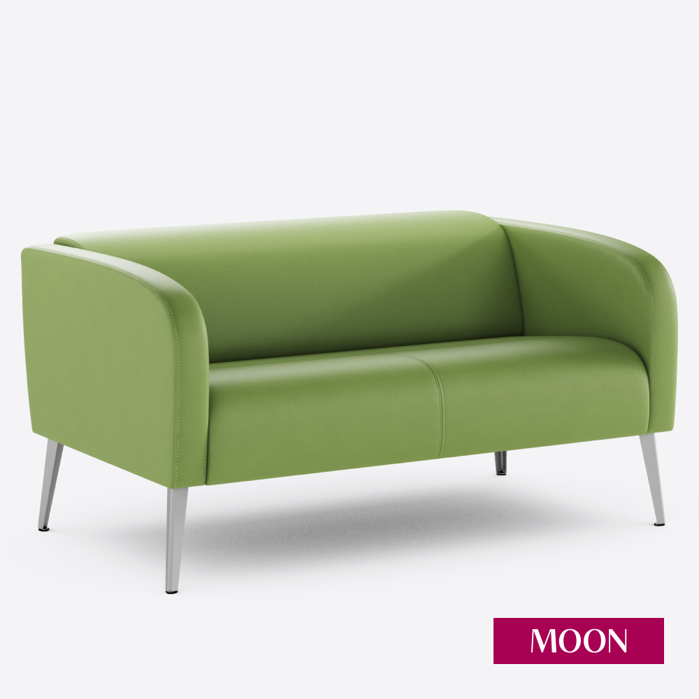Диван MOON 151 экокожа, цвет зеленый, нераскладной, 134*84*70, эксклюзивная высокоэластичная пена (UniqFoam)