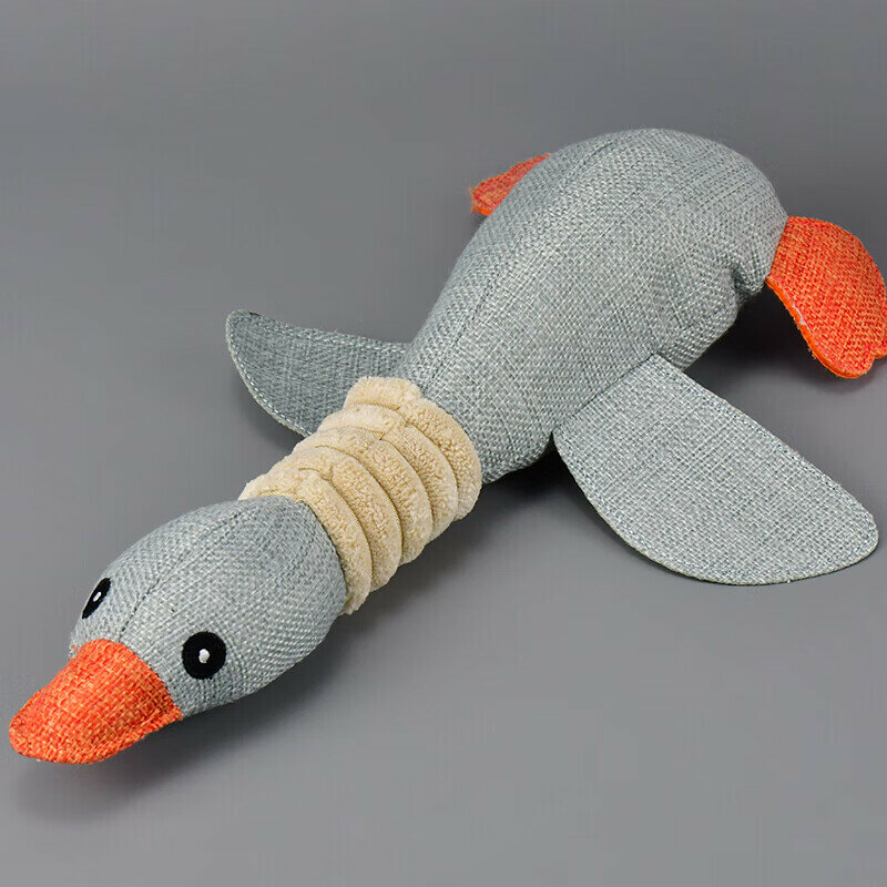 Hanhan Playground Pet Dog Toy, Plush Squeaky, Jute, Durable Chew, Puppy Teething, Dental Cleaning, Interactive, Stress Relief, Boredom-Relieving Toy Y