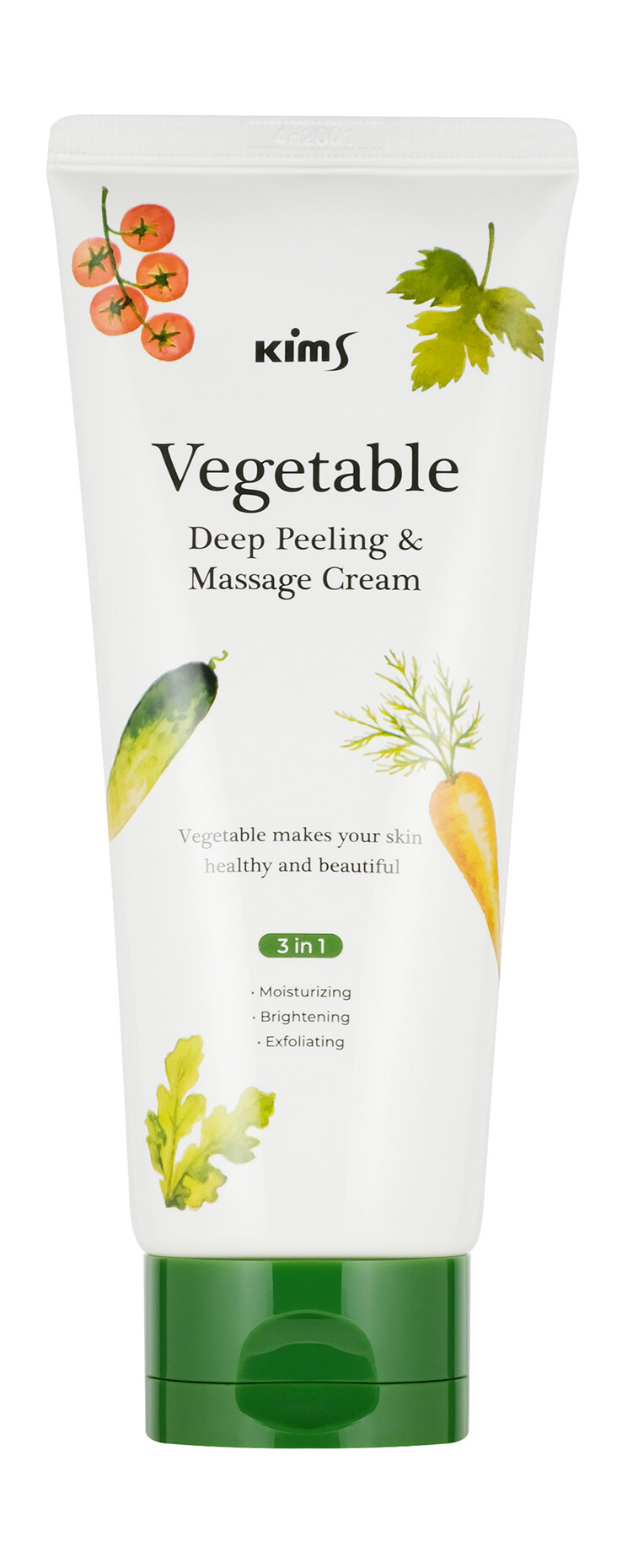 KIMS Vegetable Deep Peeling & Massage Cream Крем для лица массажный, 200 мл