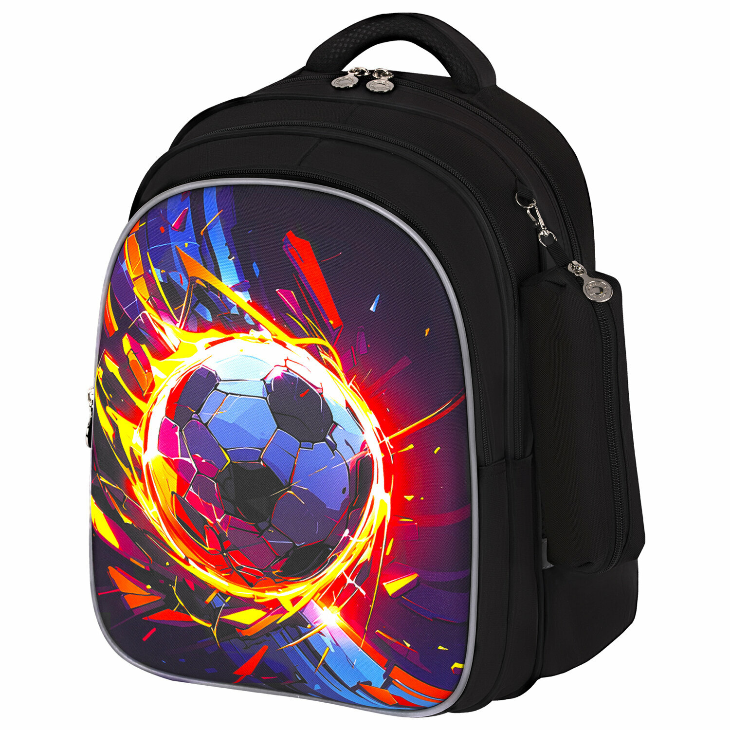 Brauberg Рюкзак Mind с пеналом в комплекте 2 отделения Football 273178