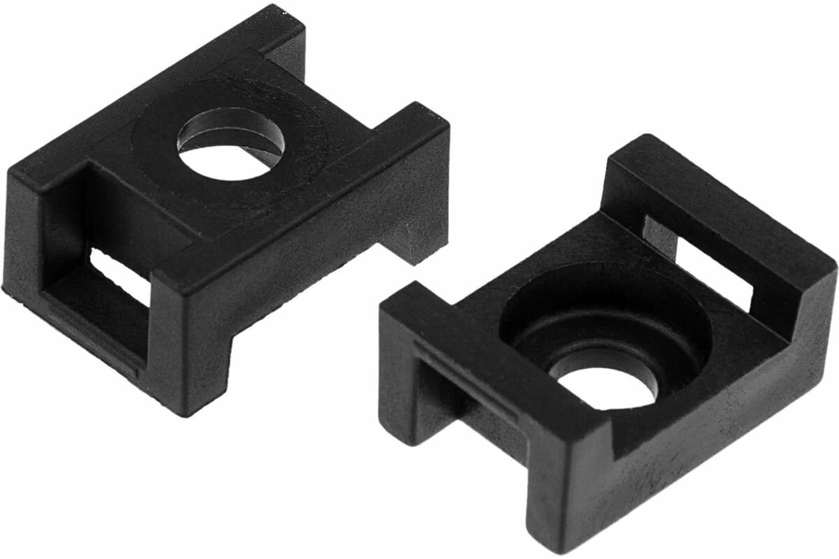 Площадка под хомуты DM PLAST 23x16 мм, черный, полиамид, 100 шт. P1dm
