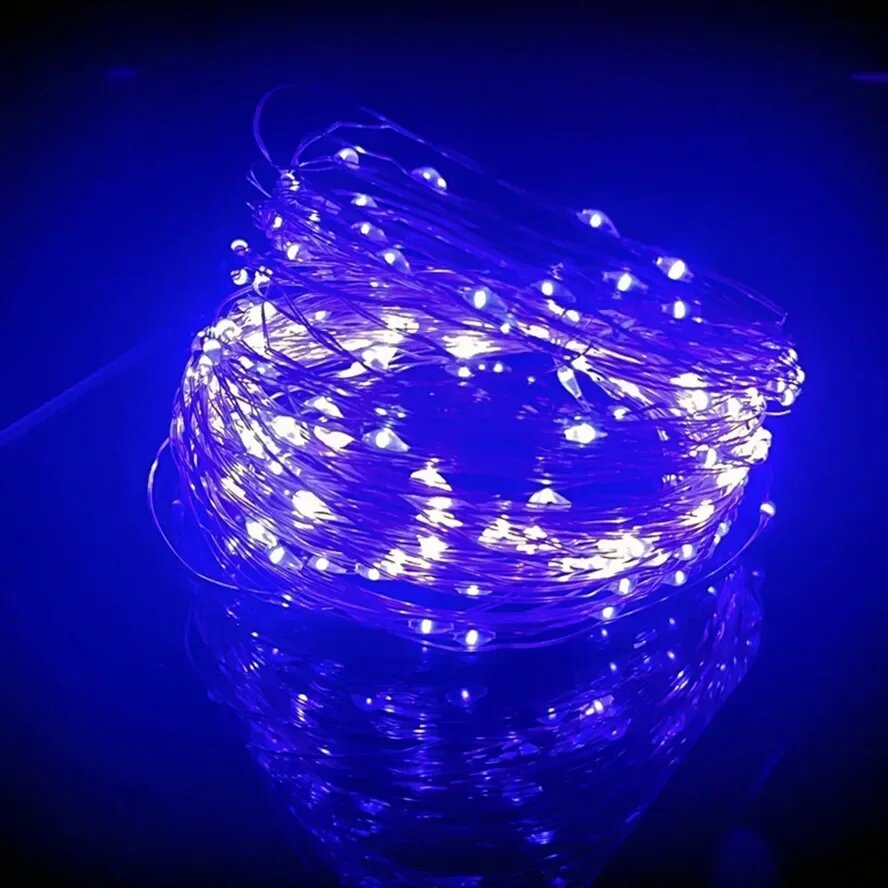 Светодиодная гирлянда PwwQmm 3м RGB Purple, 2M 20LEDs, 1PCS