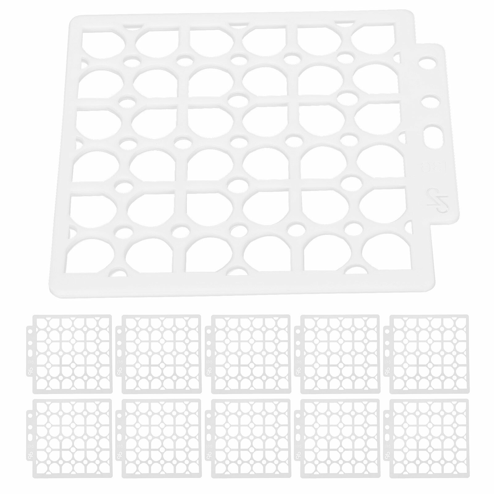 10 трафаретов для рисования и живописи мандал, многоразовые, для самостоятельного изготовления, художественные принадлежности.