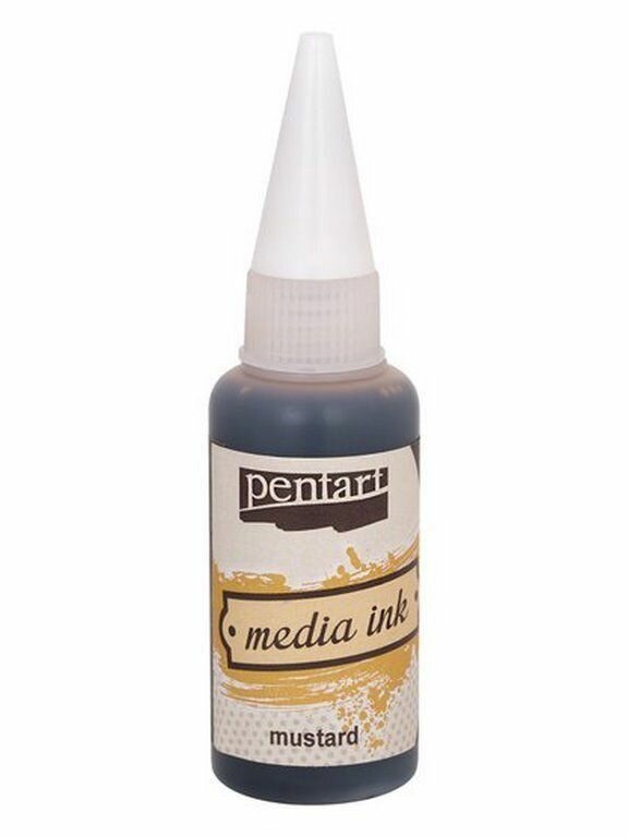Pentart Чернила для рисования, 20 мл, горчичный