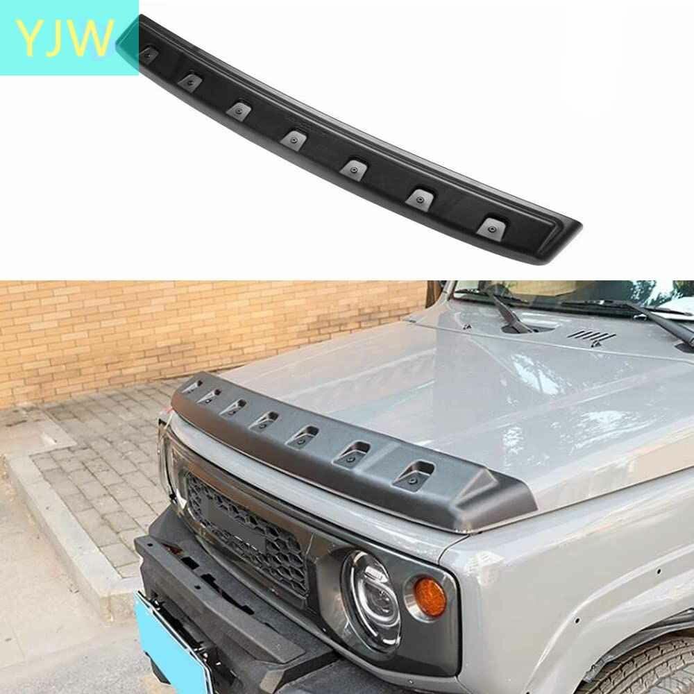Дефлектор капота (защитный кожух) для Suzuki Jimny JB64/JB74 2019-2024 — защита от камней, грязи и царапин, установка без сверления