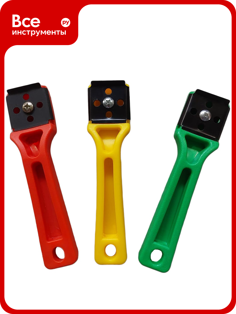 Ручной четырехганный скребок GasFusion 3.00002, металл, с четырьмя режущими элементами