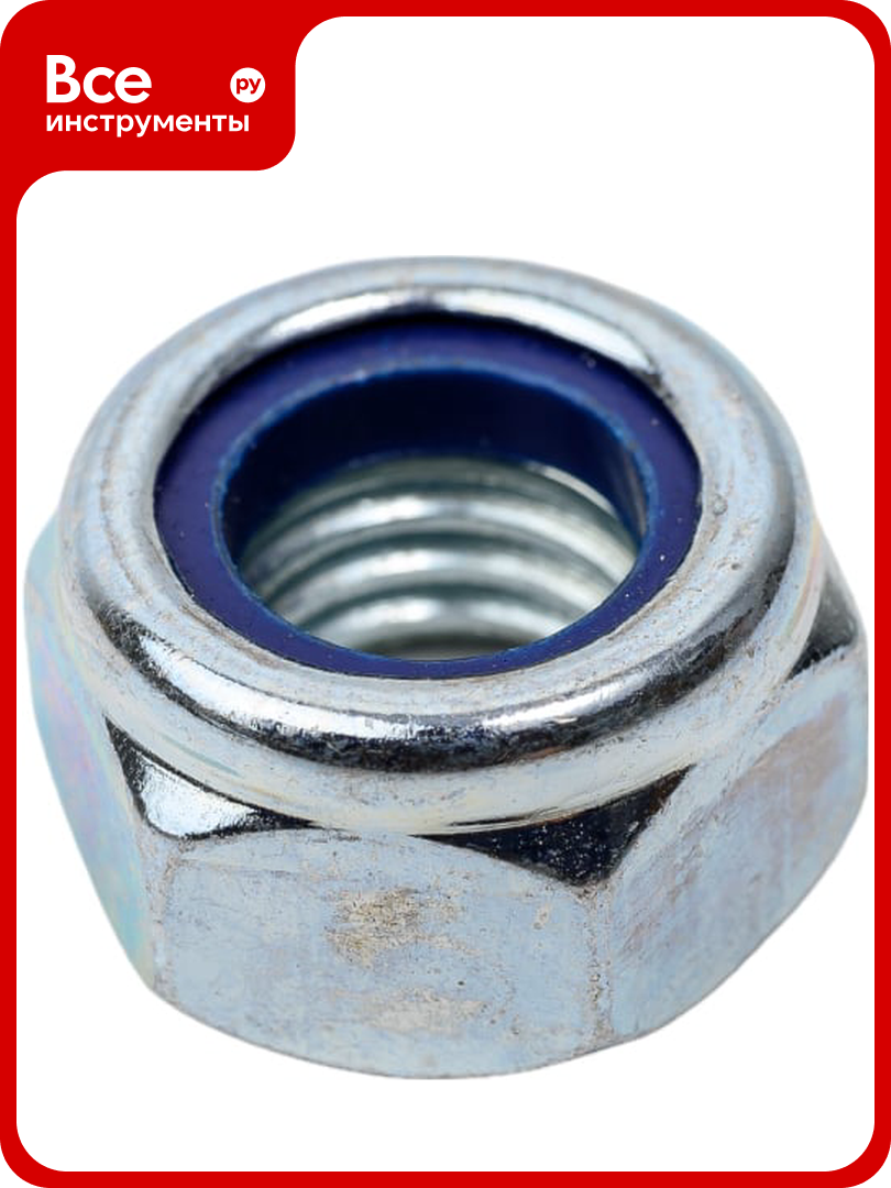 Шестигранная гайка со стопорным нейлоновым кольцом BULLIT DIN 985 10.9 высокая M12 20 шт 14-0018260, В машиностроении