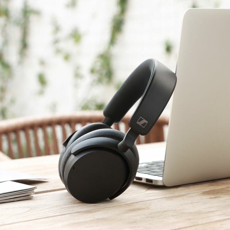 Sennheiser Наушники беспроводные с микрофоном, Bluetooth, USB Type-C, темно-зеленый