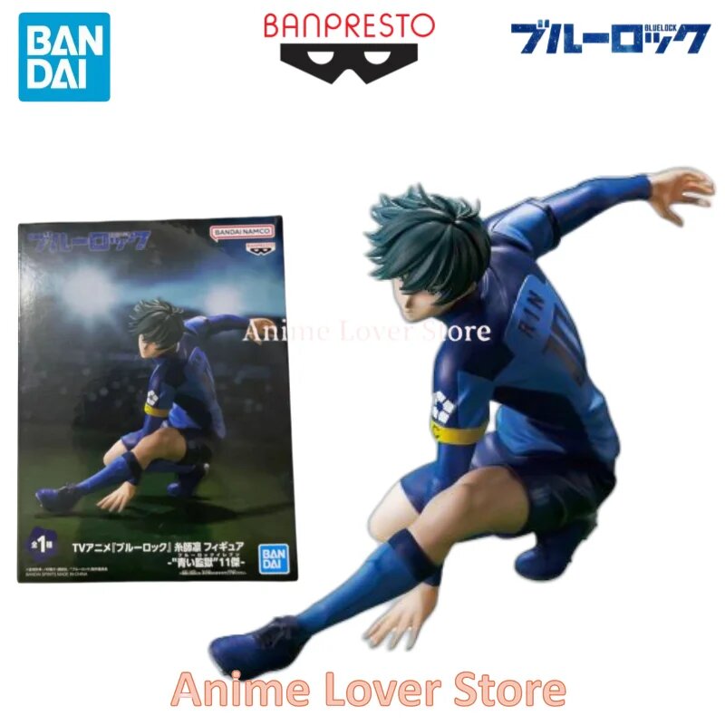 Оригинальный Bandai BLUE LOCK Nagi Seishiro Rin Itoshi Isagi Yoichi Itoshi Sae Chigiri Hyoma Shidou Ryuusei Anime Action Figure Toys, Original box, Синий, Унисекс