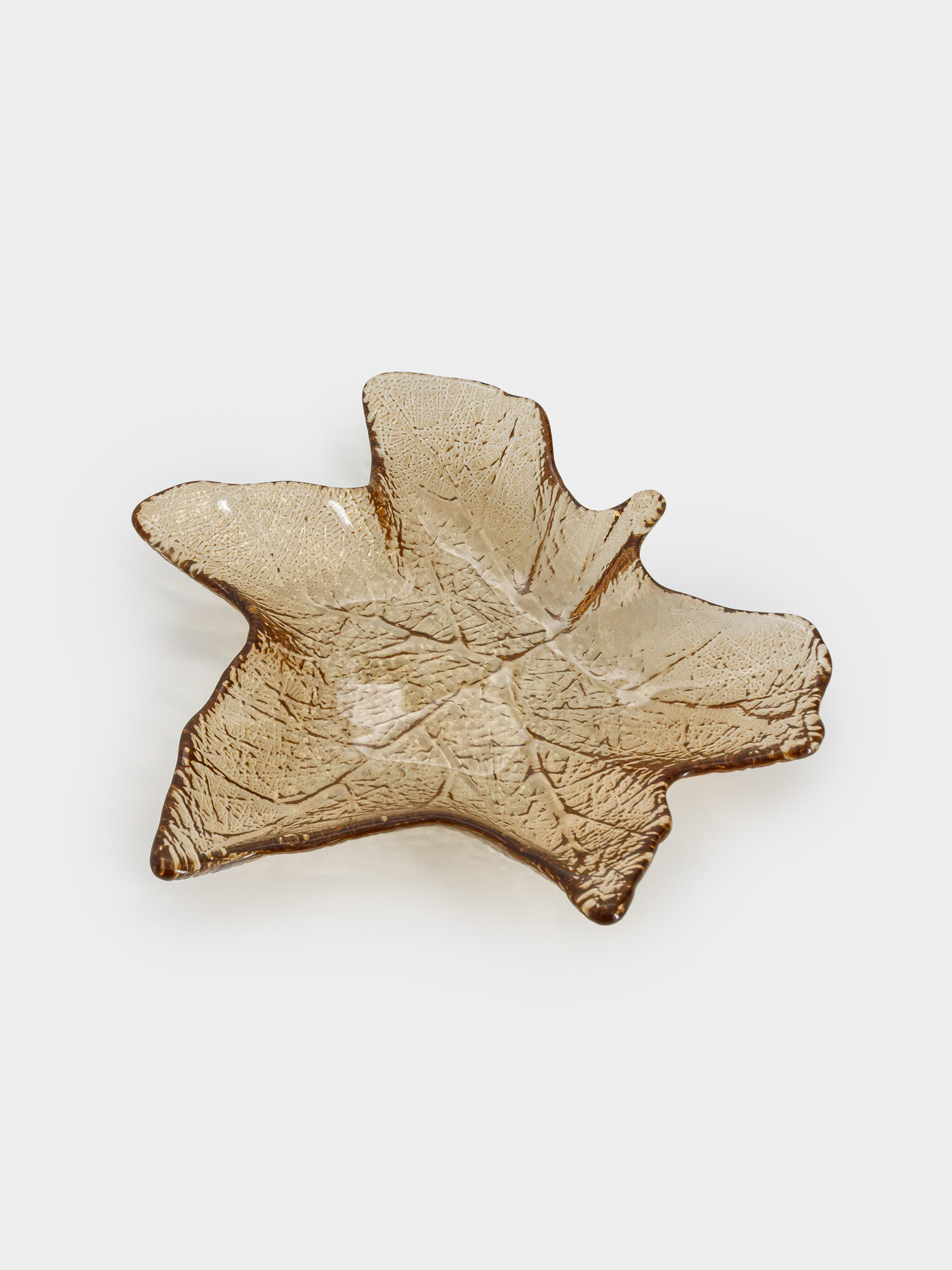 Блюдо "кленовый лист" янтарное 22*23 см, арт. ANLAF-5758-AU25, 028245