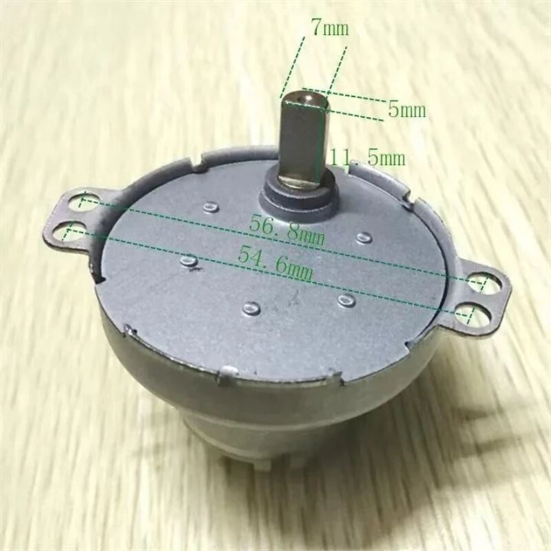 Мотор-редуктор постоянного тока 7 мм 6В 12В 50rmp, 6v