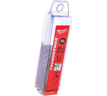 Сверло MILWAUKEE по металлу HSS-G 4.2x75мм (10шт)