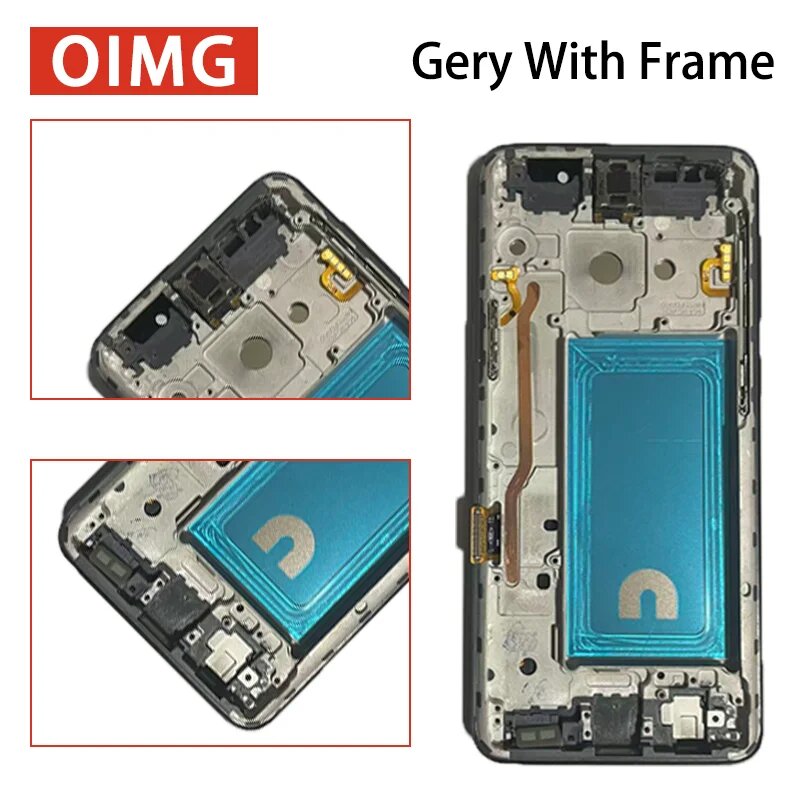 TFT S9 Plus Экран в сборе для Samsung S9 + G965F ЖК-дисплей Цифровой сенсорный S9 Gery With Frame