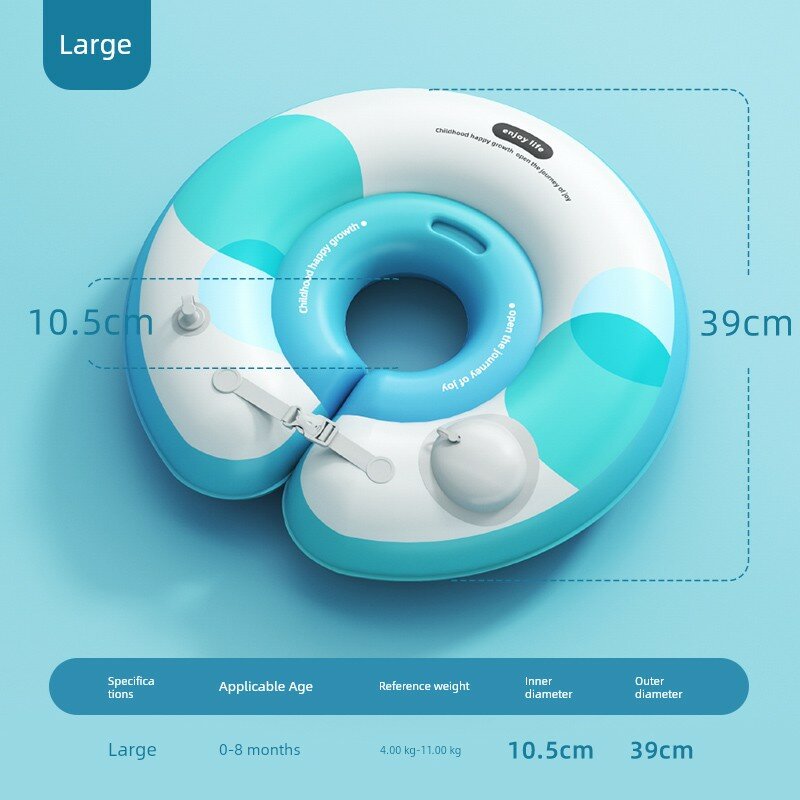 Надувной круг для плавания для младенцев, шейный круг для новорожденных, надувной круг для купания для детей 0-24