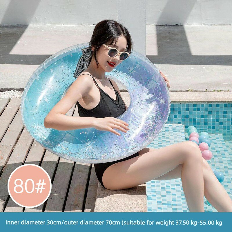 Надувной круг для плавания для взрослых, прозрачный надувной круг для детей, круг для плавания подмышками для взрослых,
