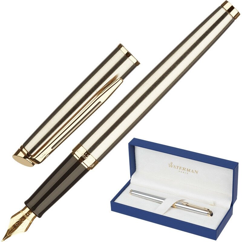Ручка перьевая Waterman Hemisphere GT цвет чернил синий цвет корпуса серебристый (S0920310) 328780